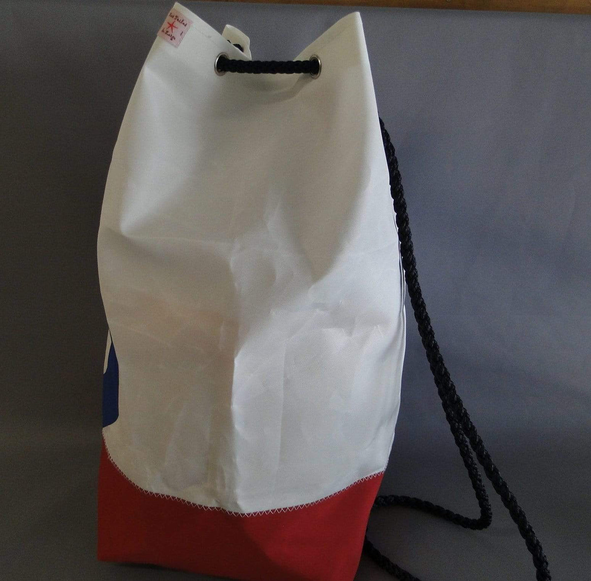 Sac marin balluchon en voile de bateau recyclée - fabriqué en France ...